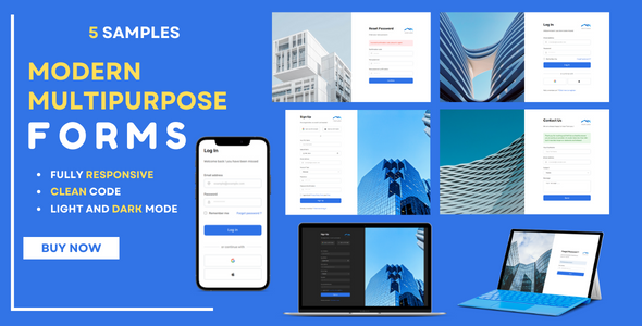 Modern Multipurpose Forms - Responsive Login, - code.market