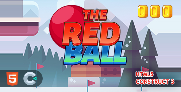 Red Ball Brick Breaker HTML5 Construct 3 Game Games - code.market
