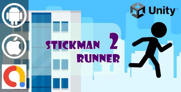 Stickman Runner 2 Unity Platformer 2D Game Project - code.market