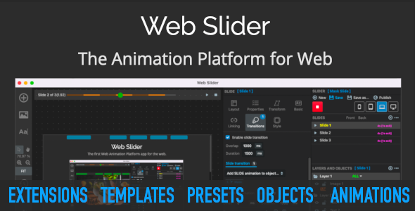 Web Slider - Web Animation Platform - Windows Apps - code.market