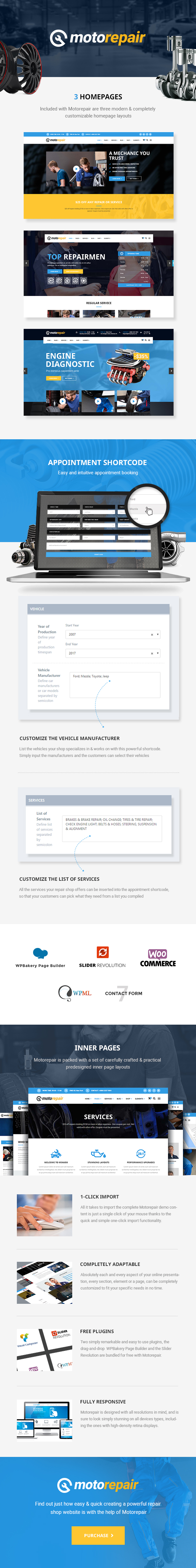 Motorepair - Car Mechanics Theme Wordpress Business - code.market